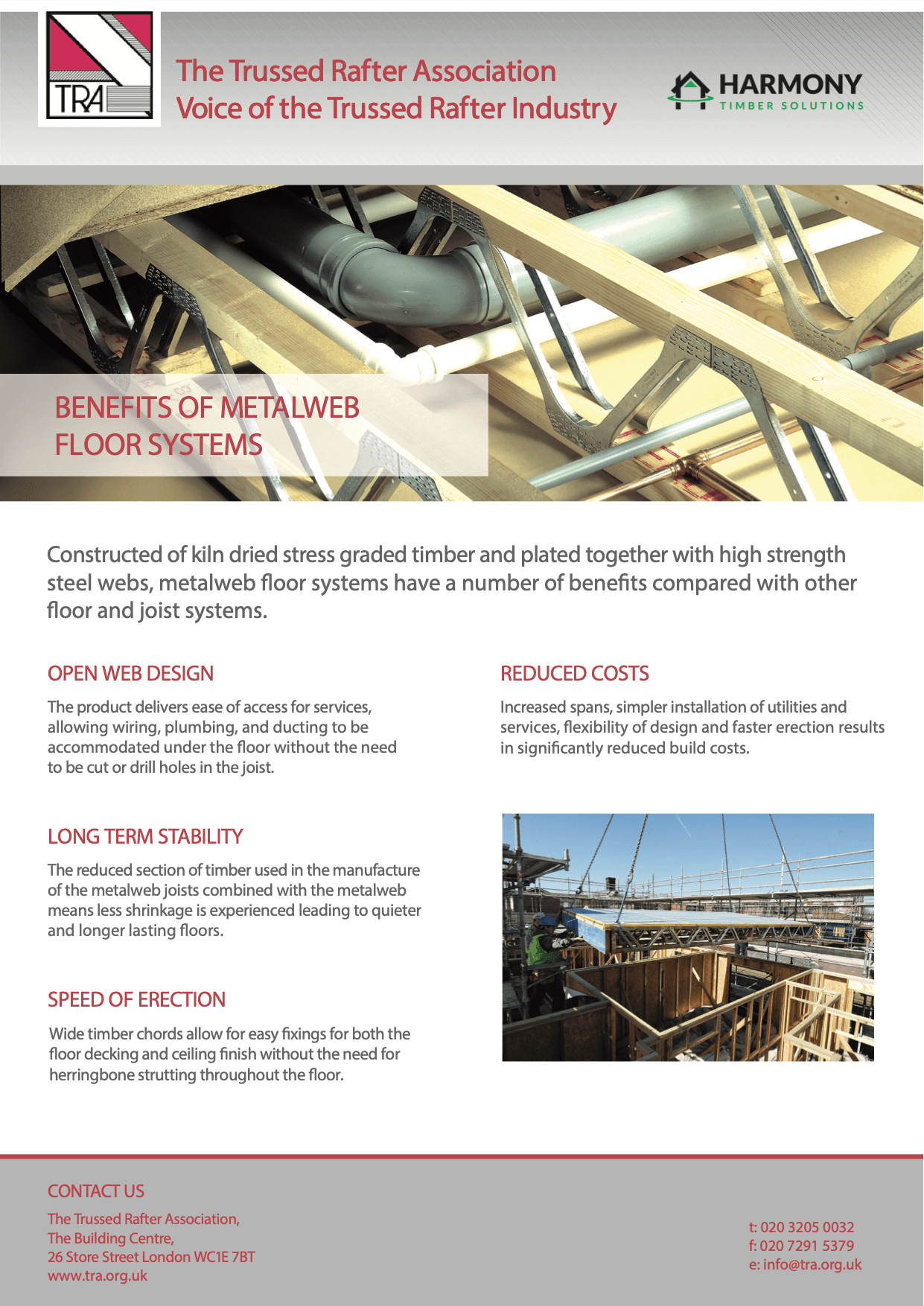 TRA MW Brochure - Harmony - Harmony Timber