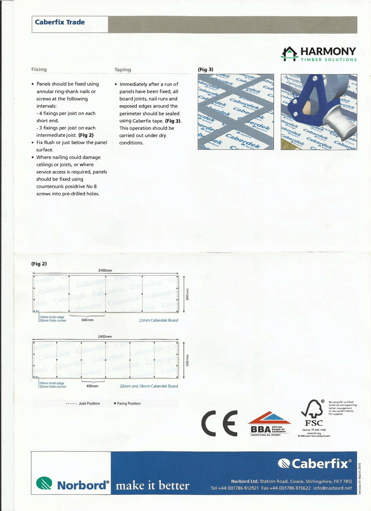Caberdek Fixing Kit 2 - Harmony Timber