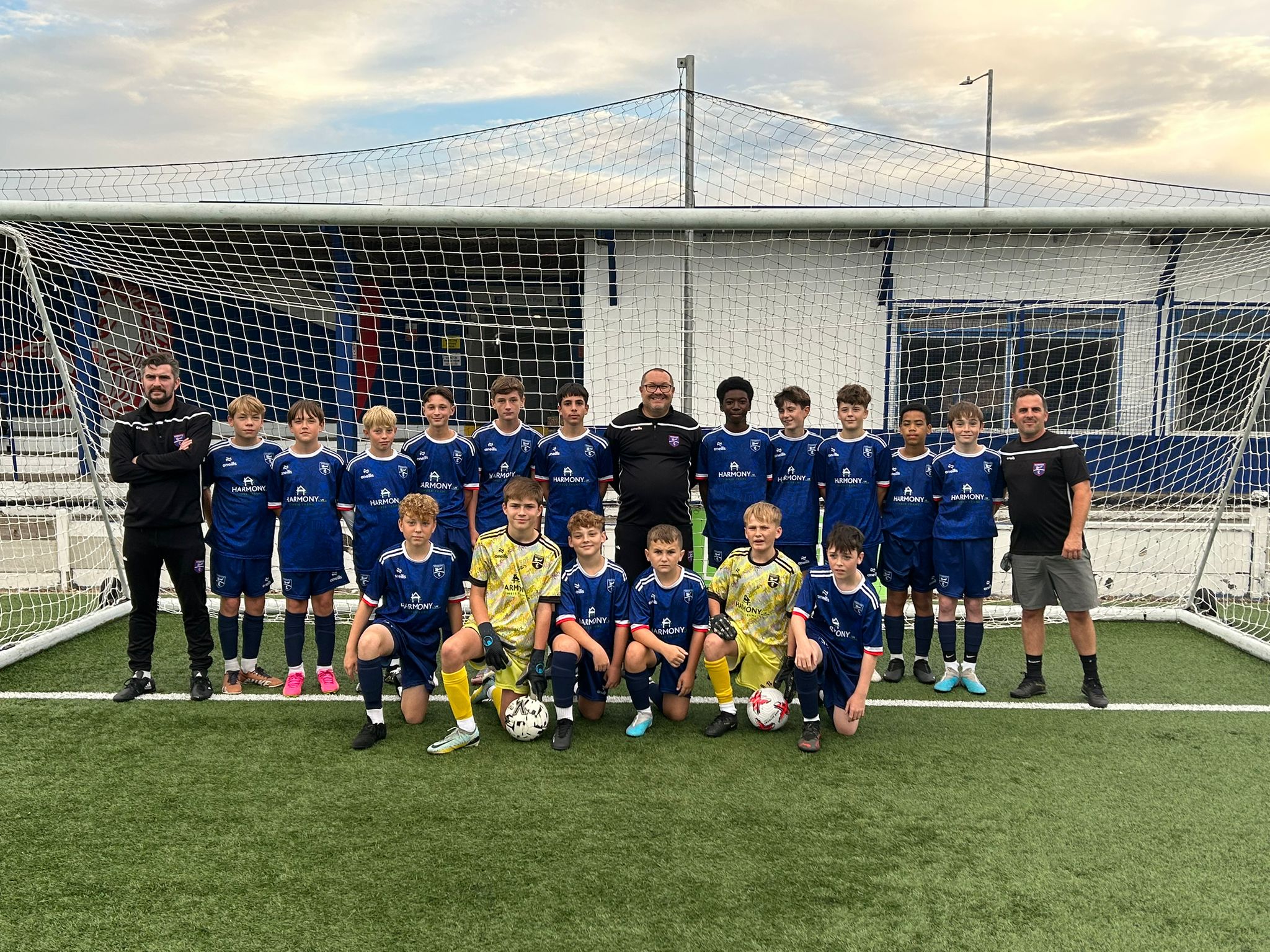 Supporting and sponsoring the U13’s Margate Youth FC - Harmony Timber